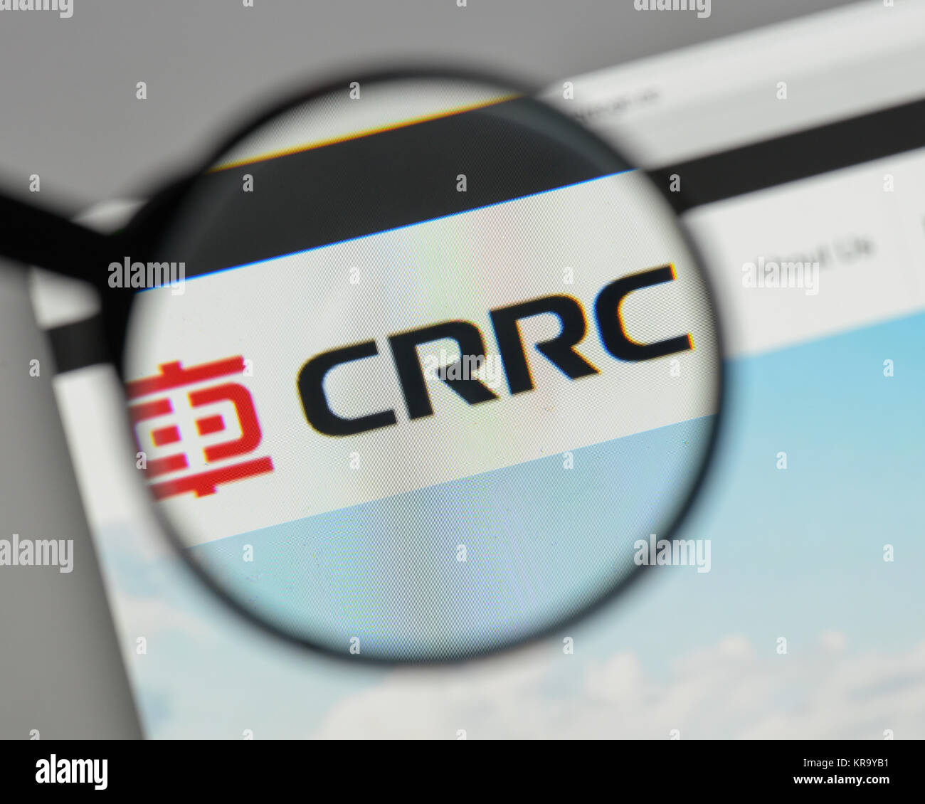 Milan, Italy - August 10, 2017: CRRC logo on the website homepage Stock ...