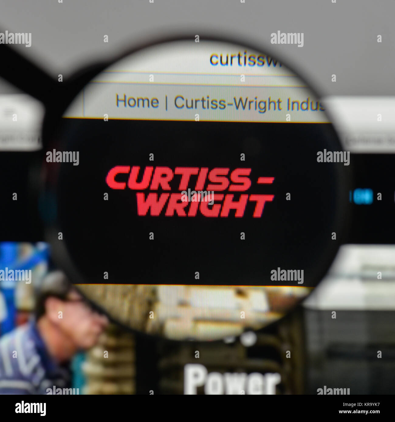 Milan, Italy - August 10, 2017: Curtiss Wright logo on the website homepage Stock Photo - Alamy