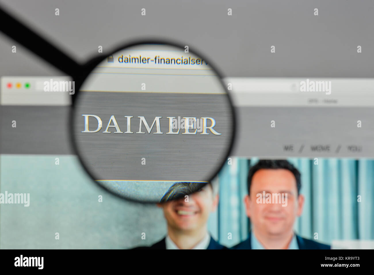 Milan, Italy - August 10, 2017: Daimler, Financial, Services logo on ...