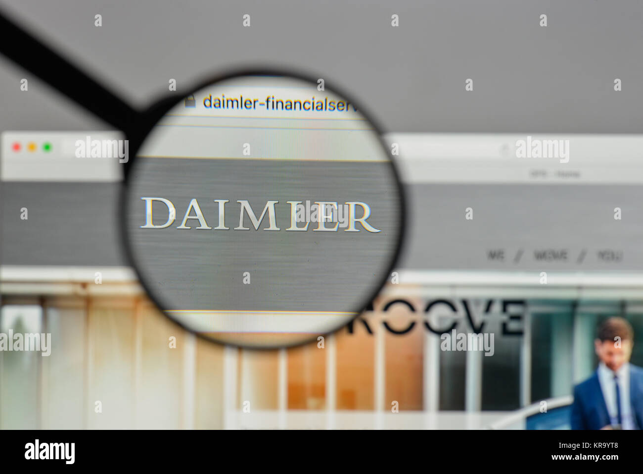 Milan, Italy - August 10, 2017: Daimler, Financial, Services logo on ...