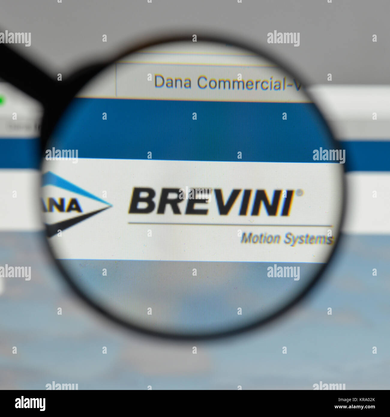 Milan, Italy - August 10, 2017: Dana logo on the website homepage Stock ...