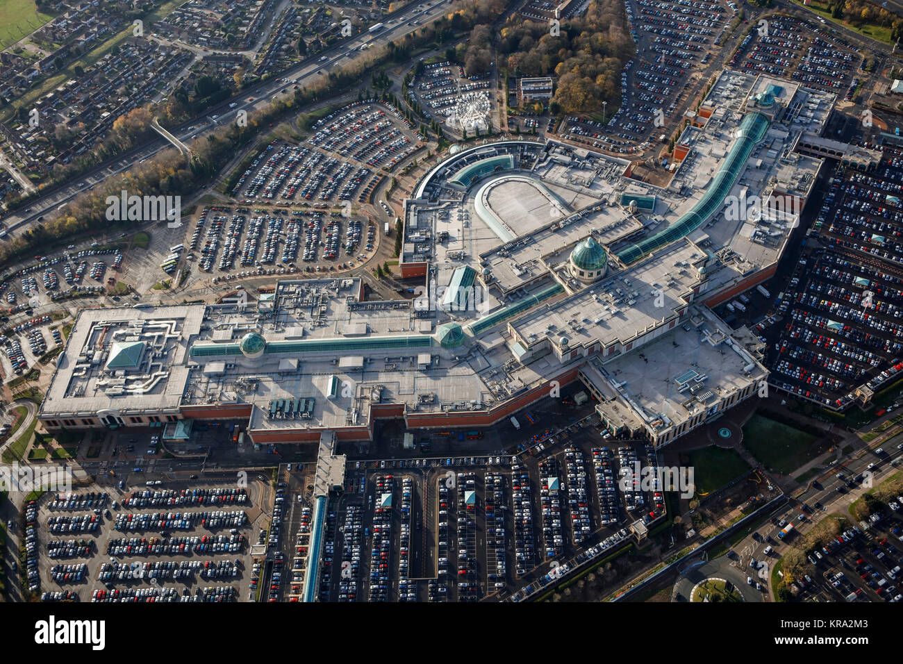 Aerial view trafford centre shopping hi-res stock photography and ...