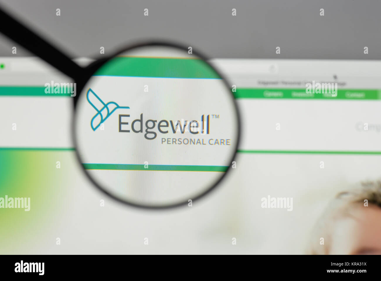 Milan, Italy - August 10, 2017: Edgewell Personal Care logo on the ...