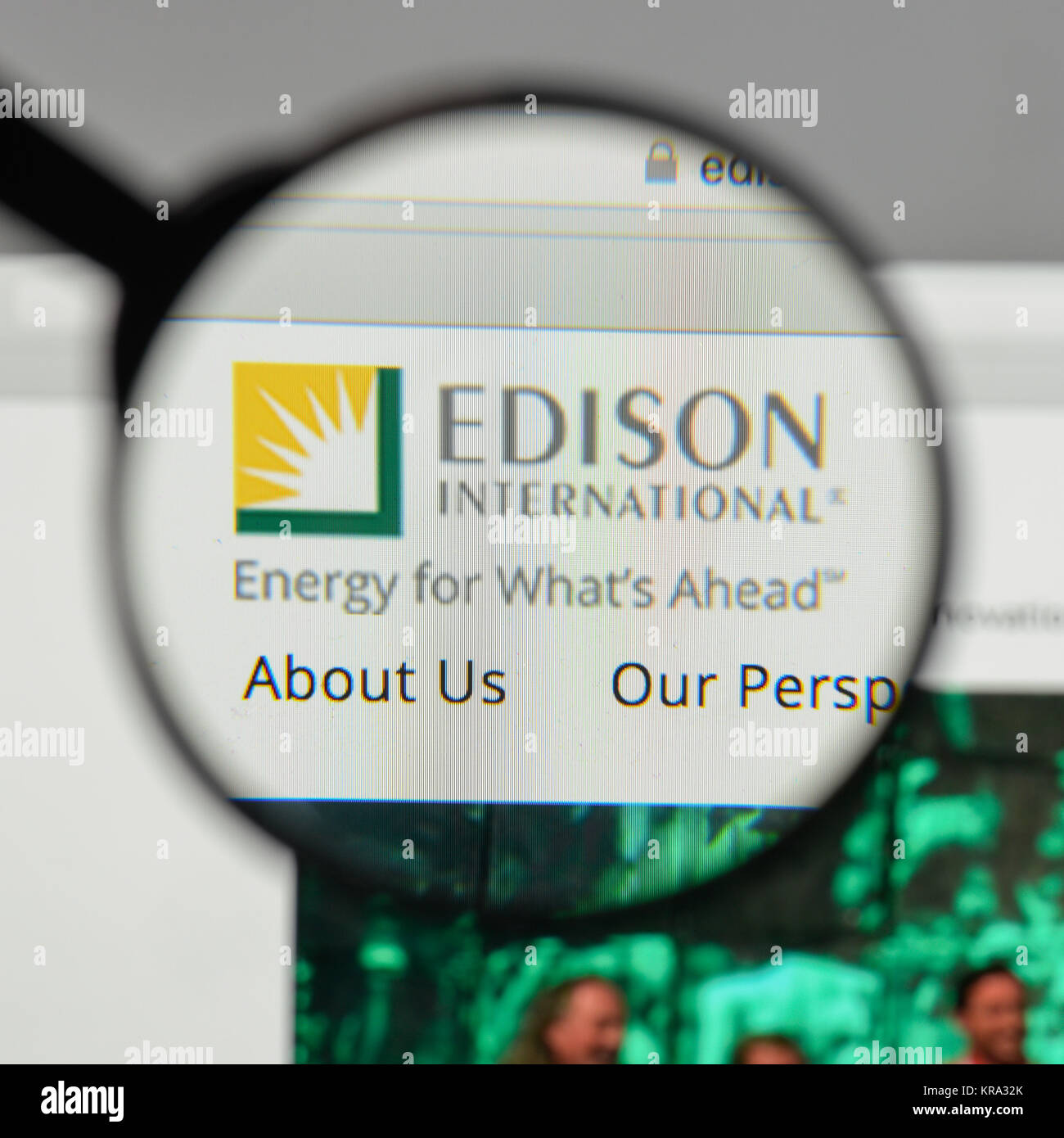 Edison international logo hi-res stock photography and images - Alamy