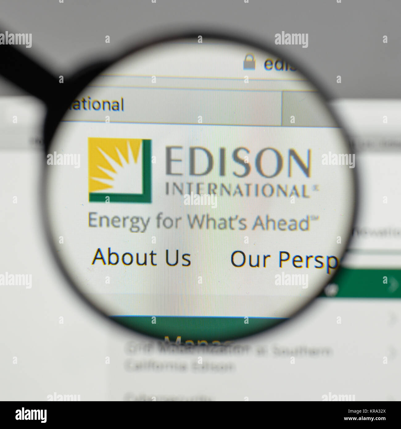 Edison international logo hi-res stock photography and images - Alamy