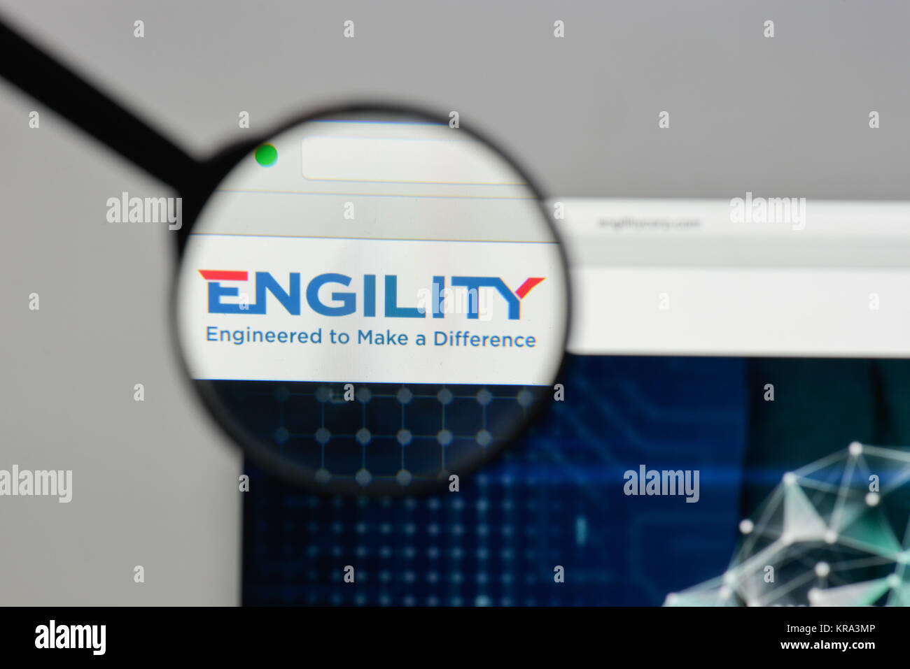 Milan, Italy - August 10, 2017: Engility Holdings logo on the website homepage Stock Photo - Alamy