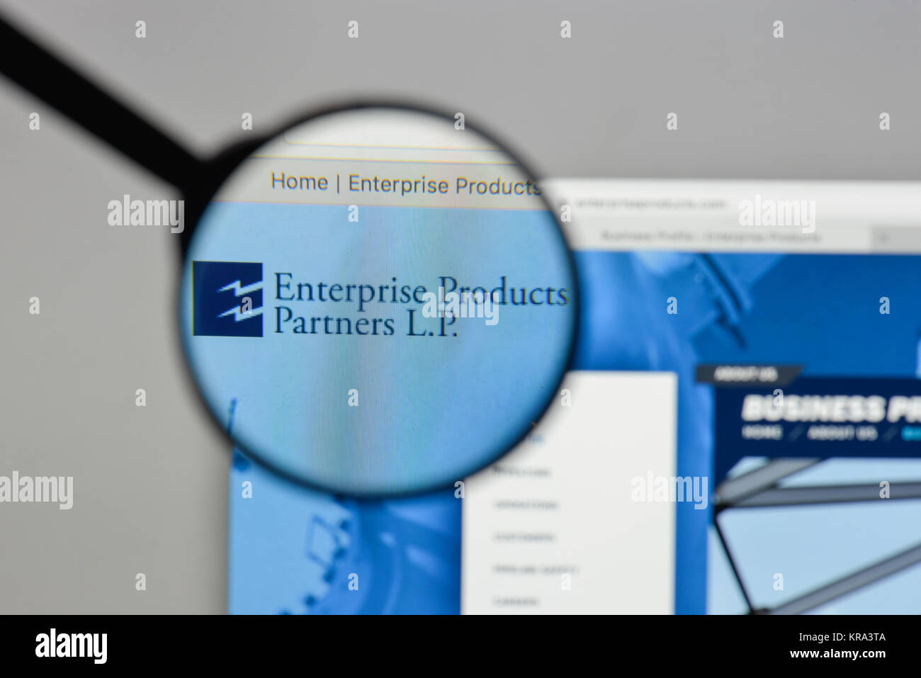 Milan, Italy - August 10, 2017: Enterprise Products Partners logo on ...