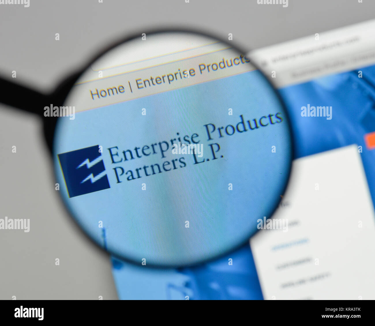 Milan, Italy - August 10, 2017: Enterprise Products Partners logo on ...