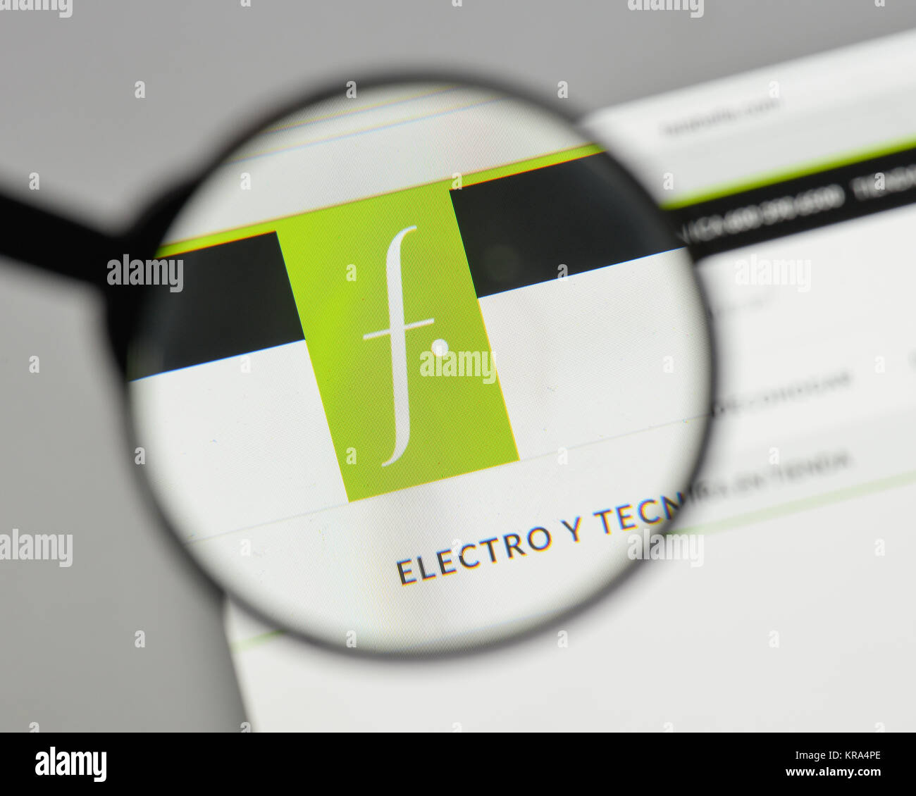 Milan, Italy - August 10, 2017: Falabella logo on the website homepage ...