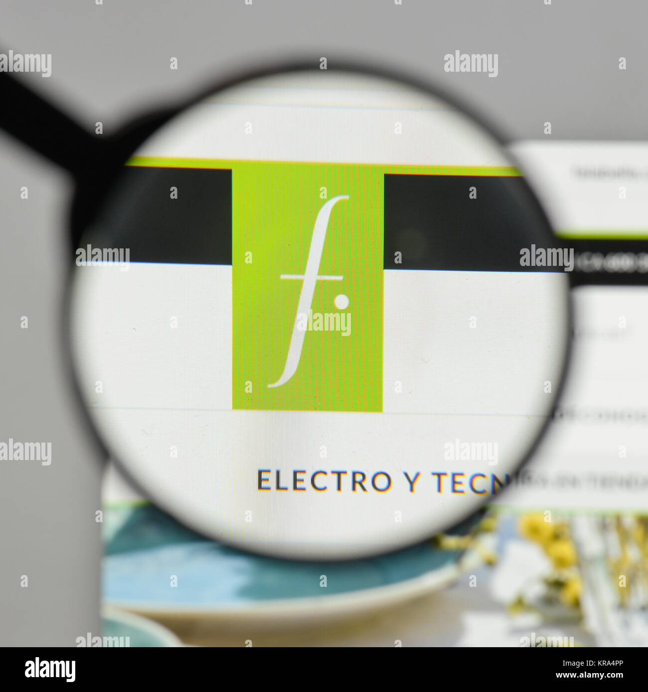 Milan, Italy - August 10, 2017: Falabella logo on the website homepage ...