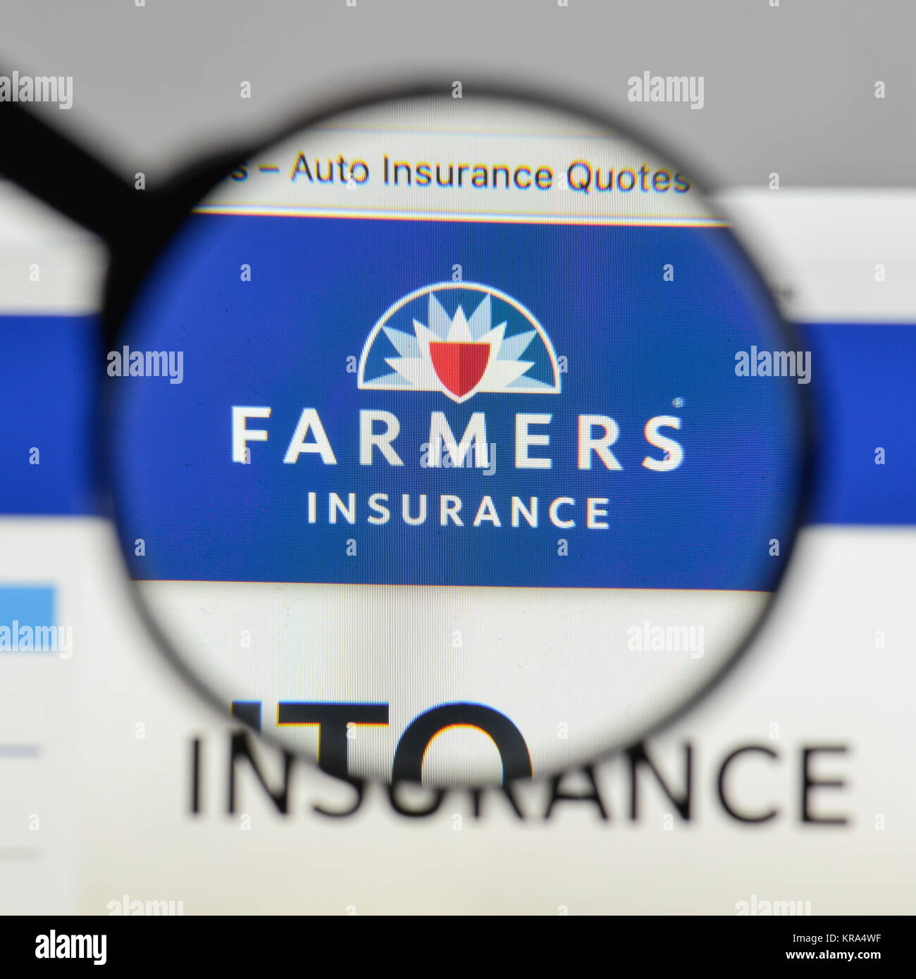 Farmer's insurance logo hi-res stock photography and images - Alamy