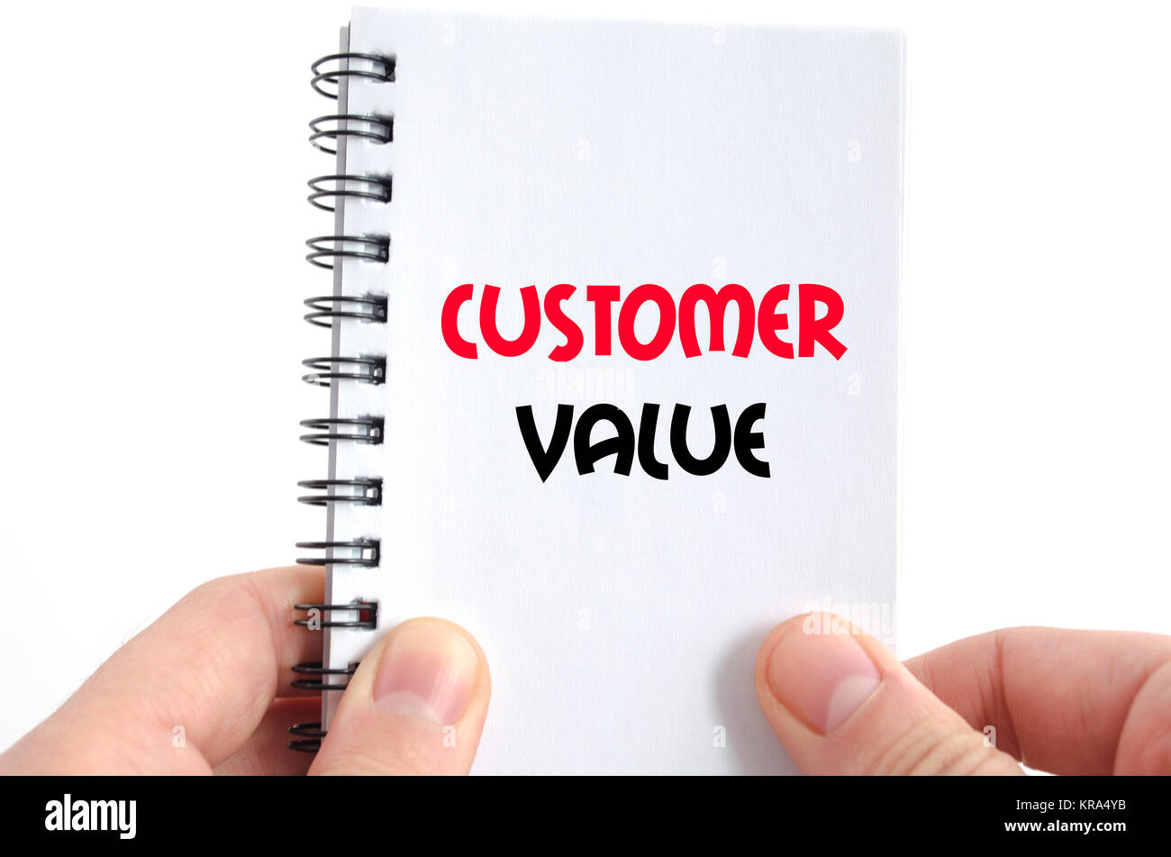 Customer value text concept Stock Photo - Alamy