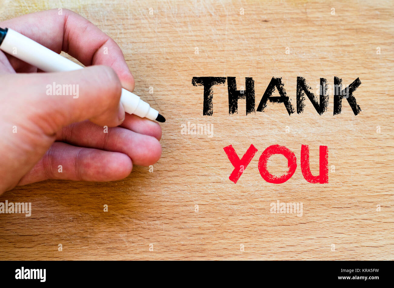 Thank you text concept Stock Photo - Alamy