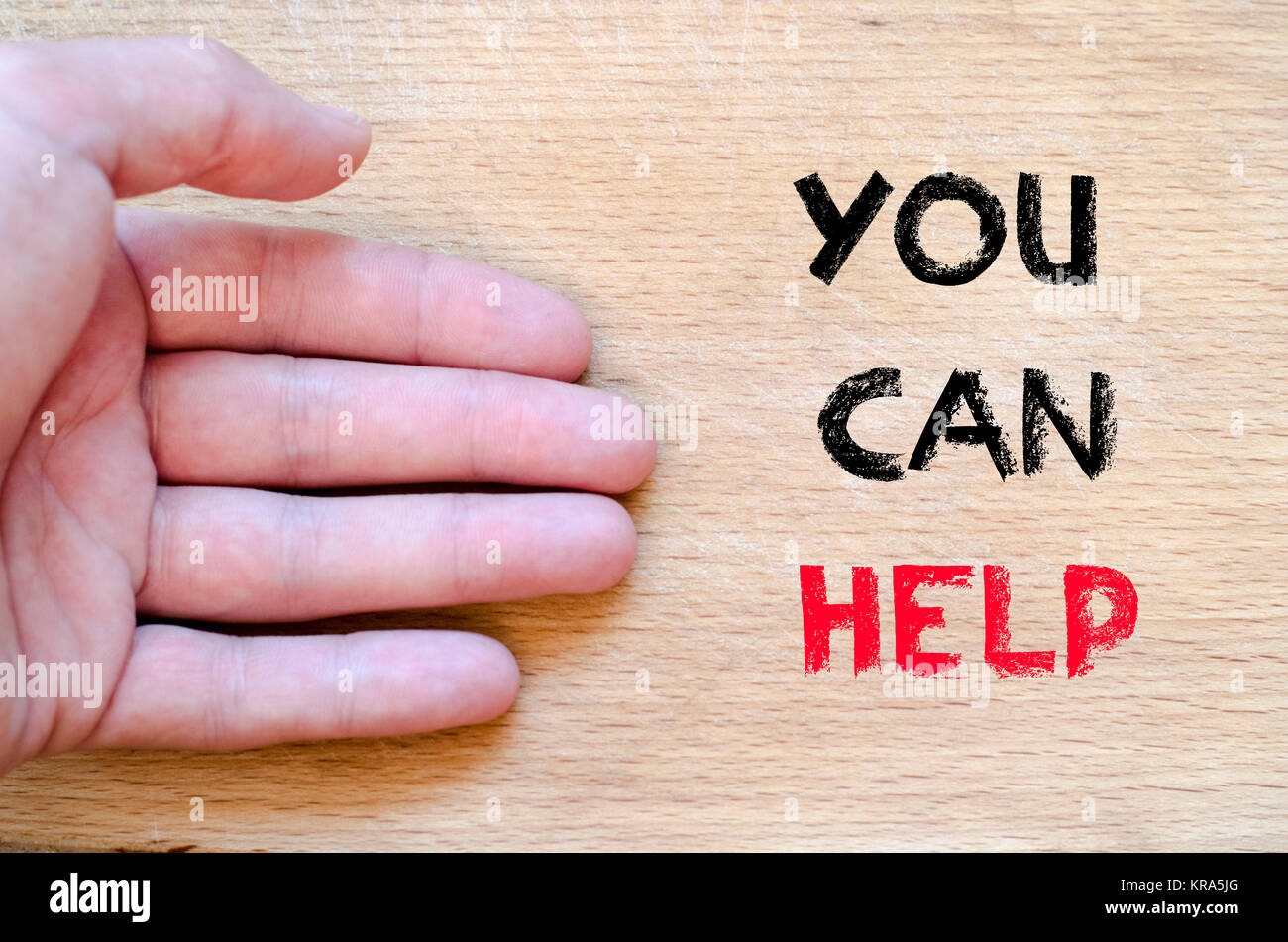 You can help text concept Stock Photo - Alamy