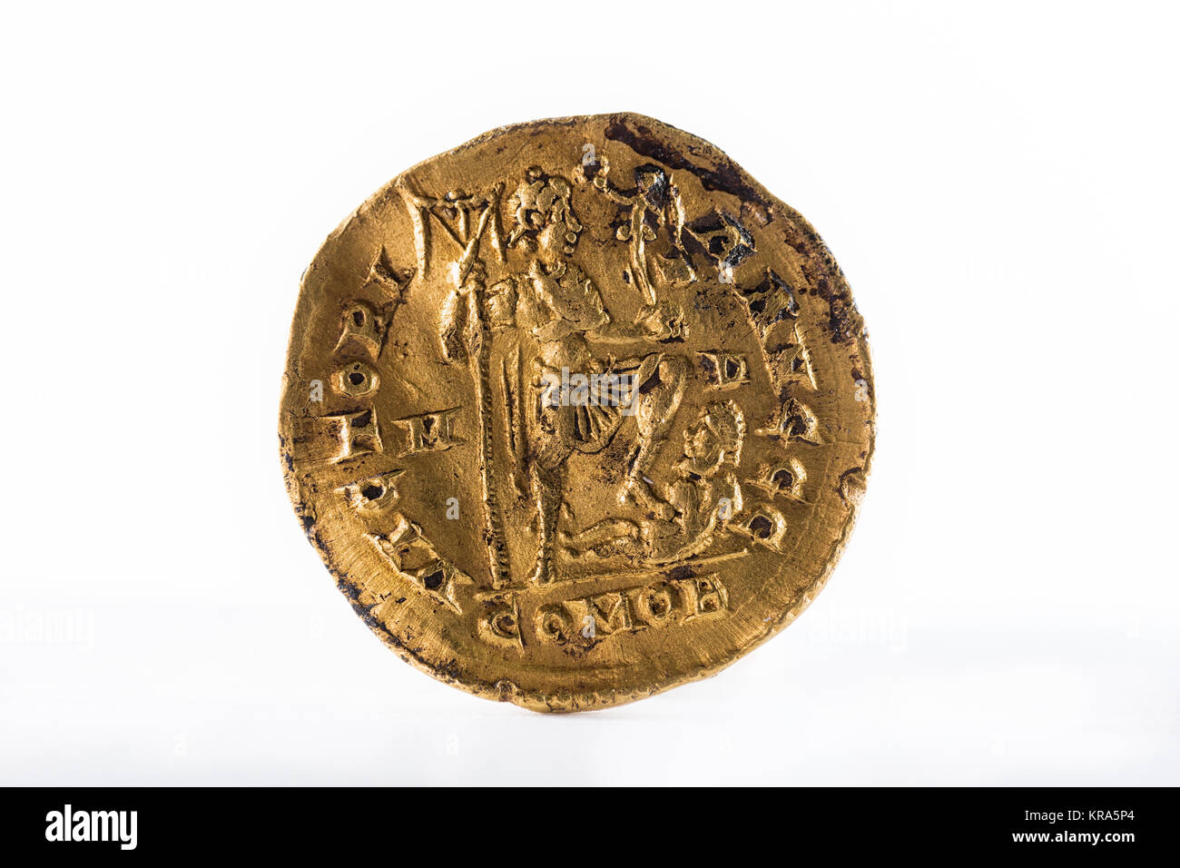 Golden roman coin hi-res stock photography and images - Alamy