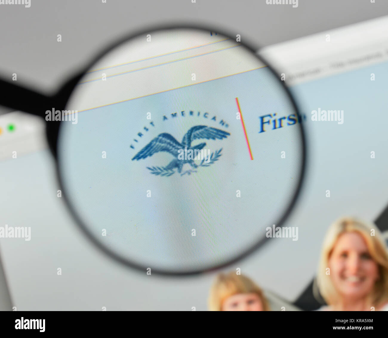 Milan, Italy - August 10, 2017: First American Financial logo on the ...