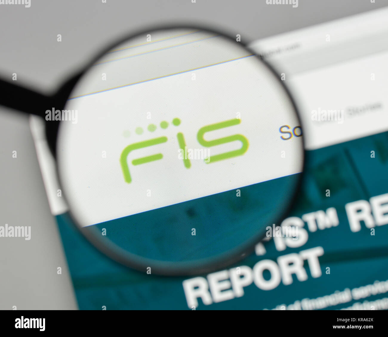 Milan, Italy - August 10, 2017: FIS logo on the website homepage Stock ...