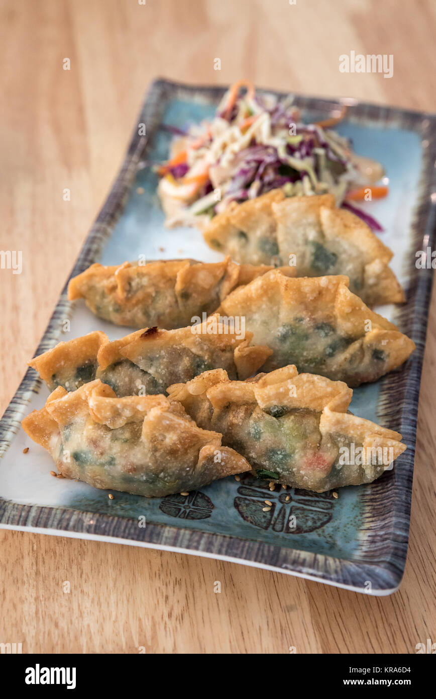 Korean Style Gyoza Stock Photo - Alamy