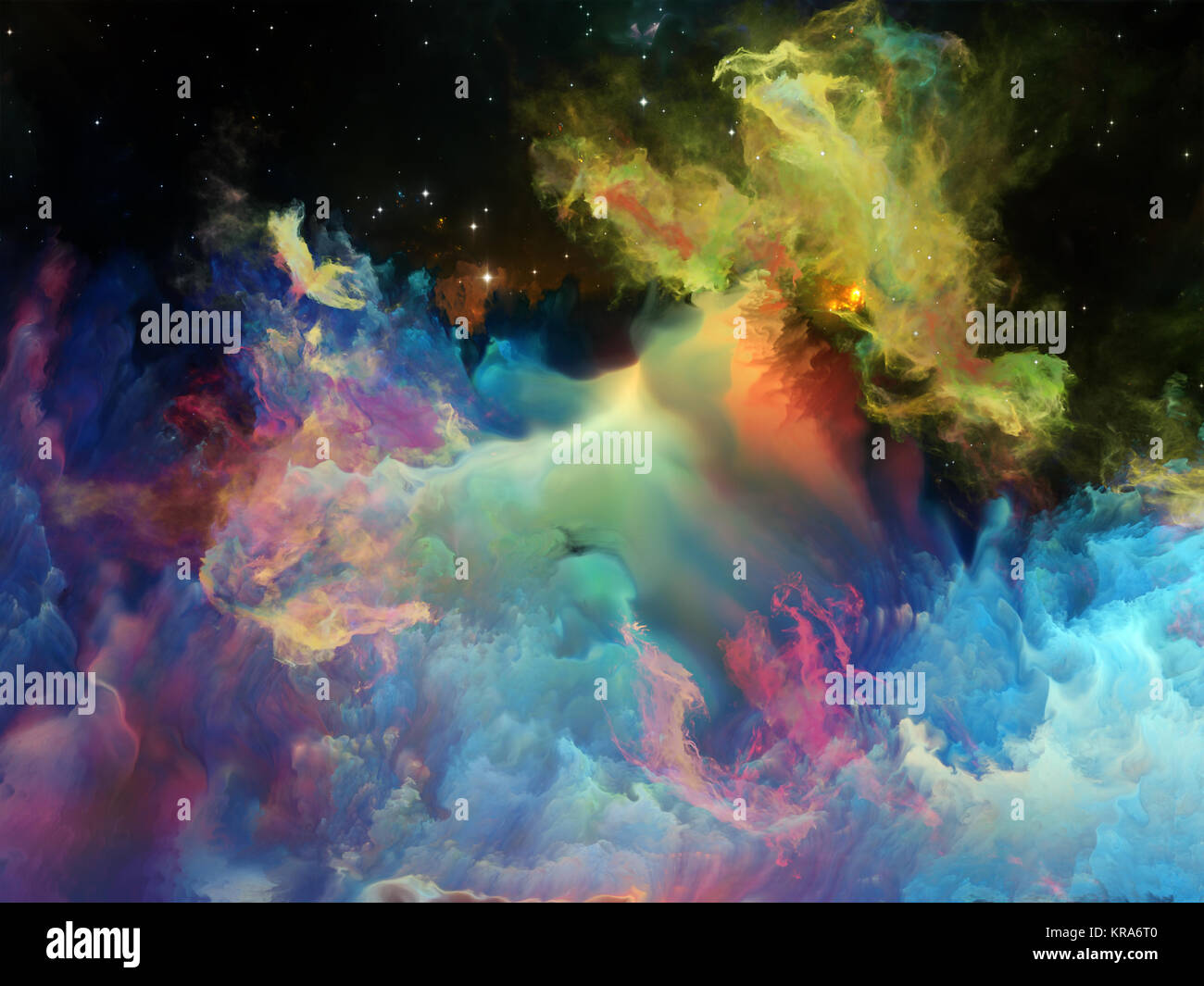 Magic of Space Nebula Stock Photo - Alamy