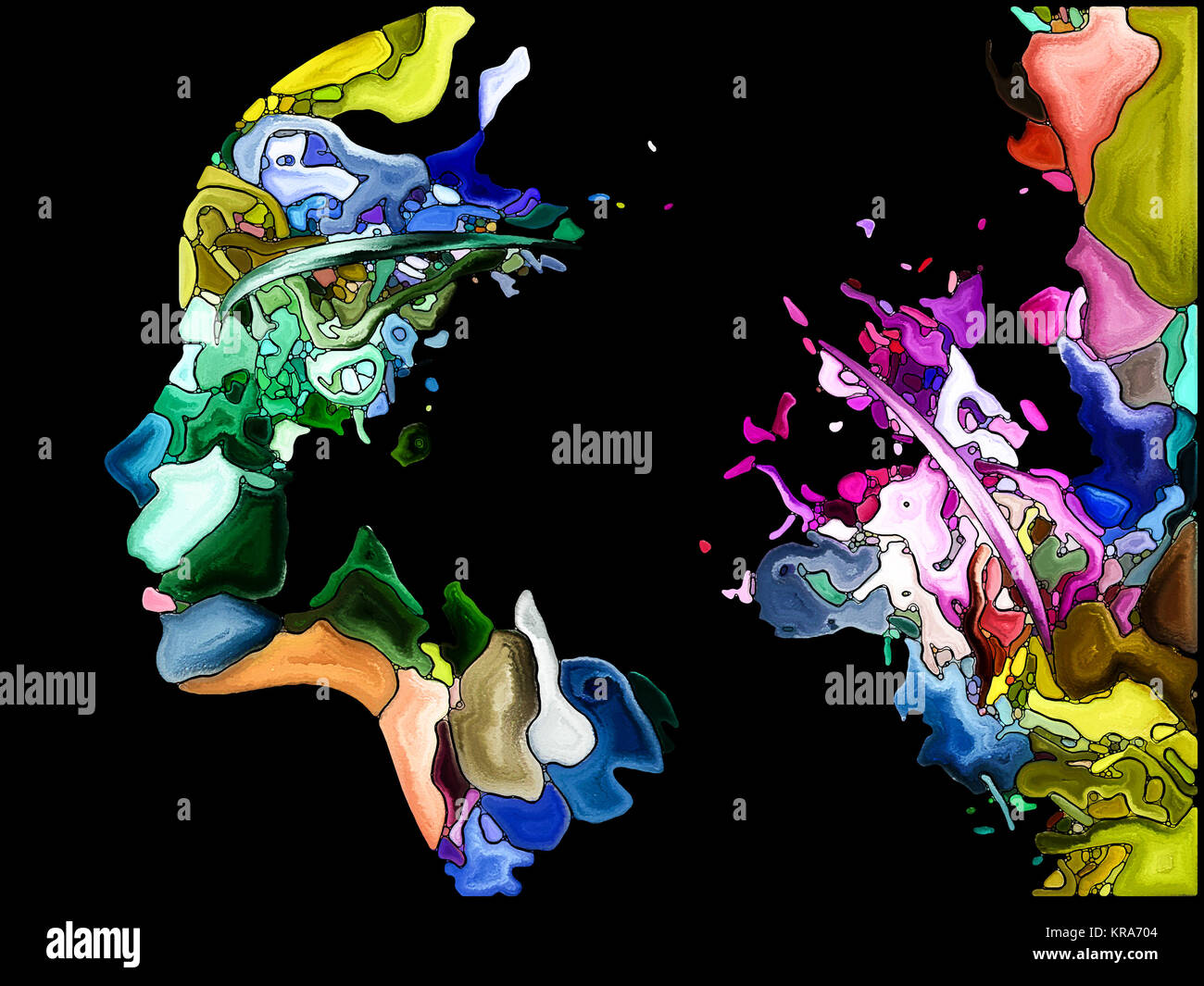 Illusion of Self Fragmentation Stock Photo - Alamy