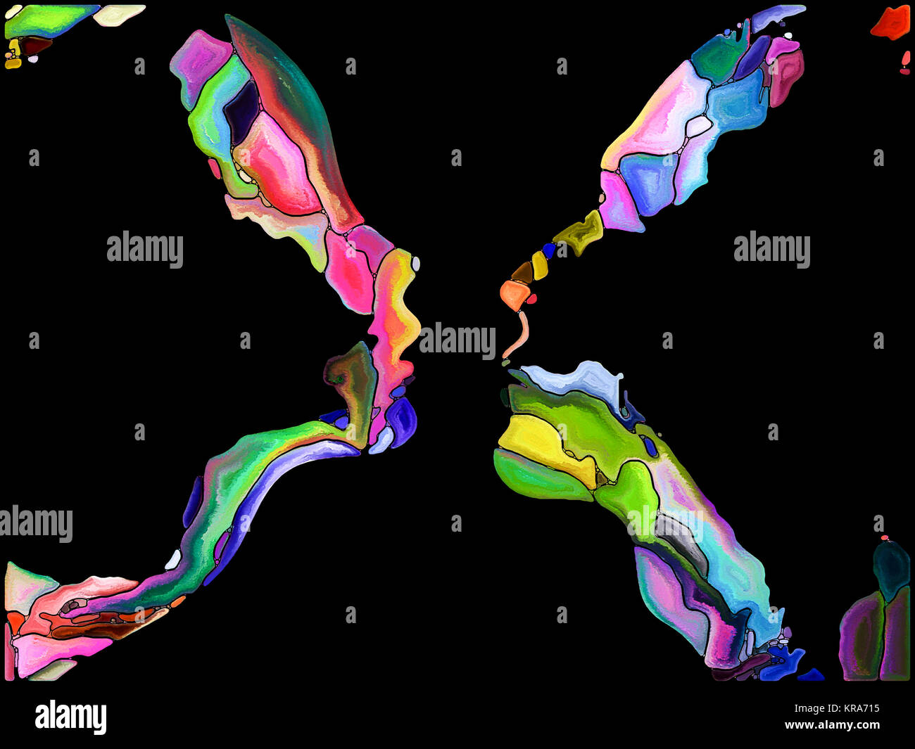 Metaphorical Self Fragmentation Stock Photo - Alamy
