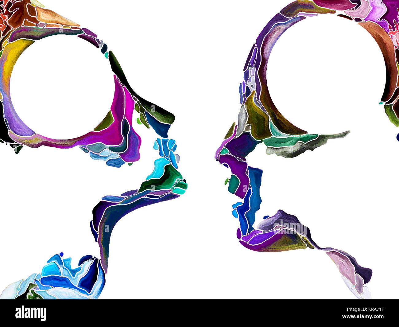 Visualization of Self Fragmentation Stock Photo - Alamy