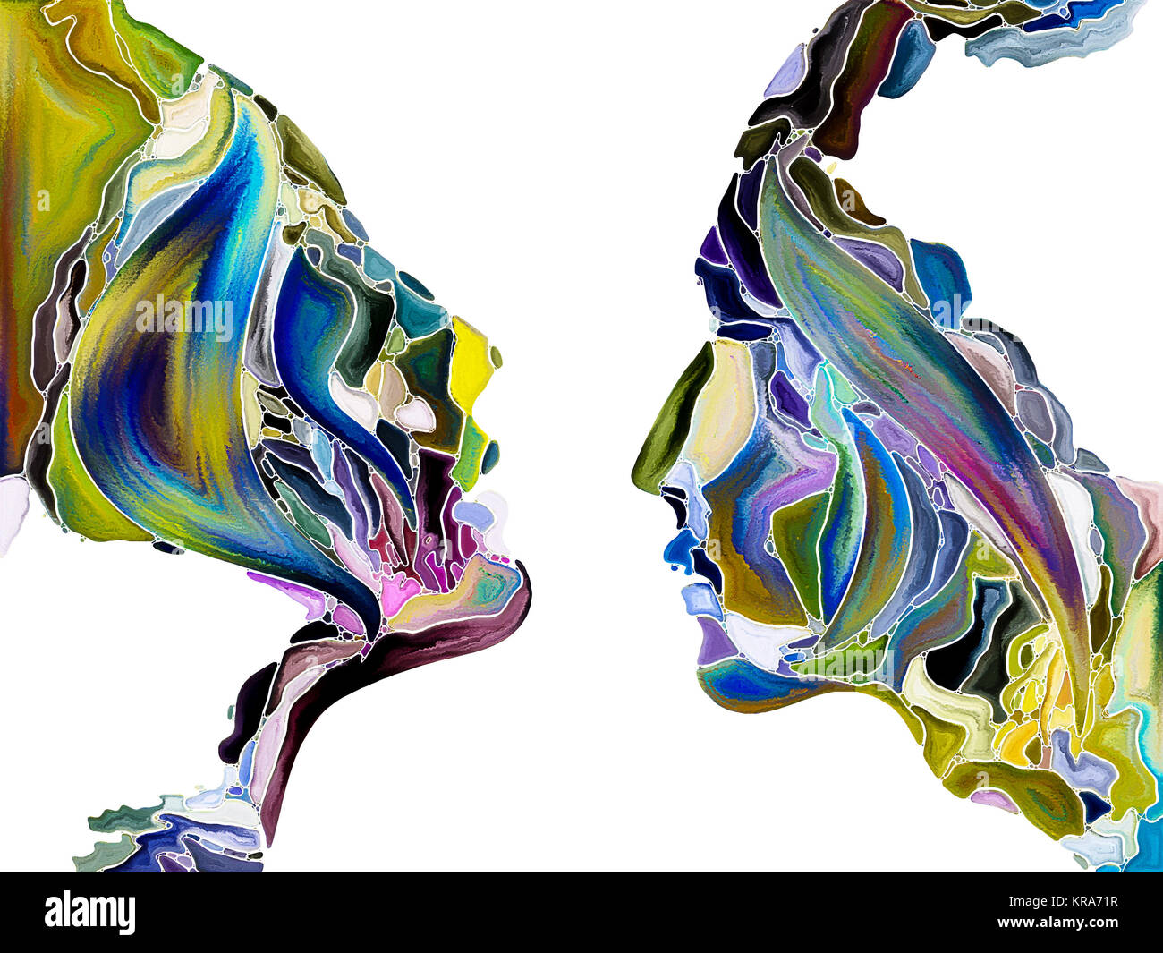 Visualization of Self Fragmentation Stock Photo - Alamy