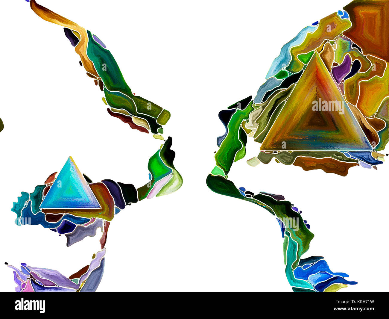 Visualization of Self Fragmentation Stock Photo - Alamy