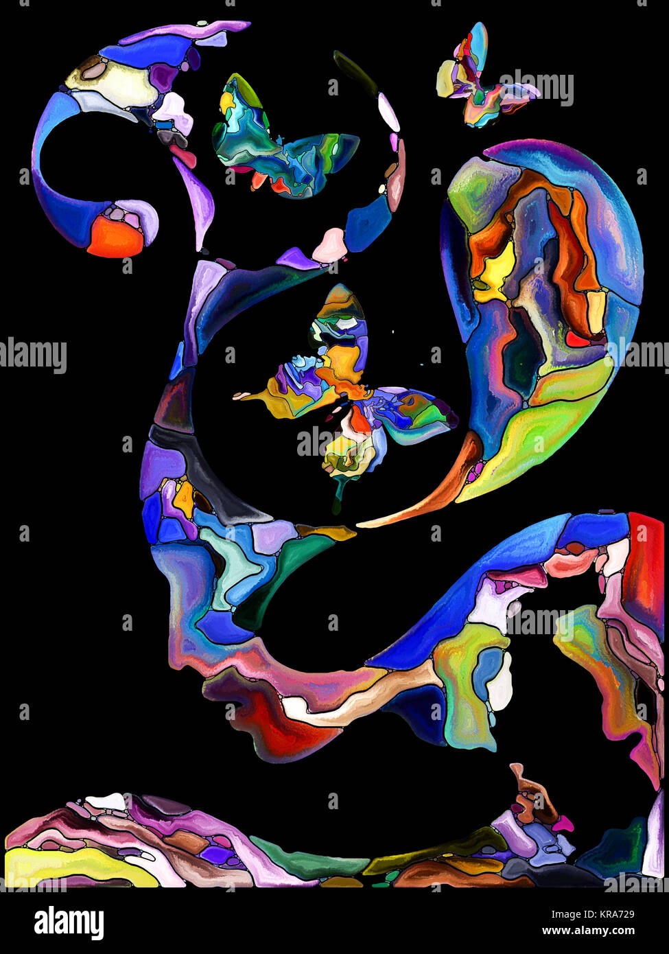 Conceptual Self Fragmentation Stock Photo - Alamy