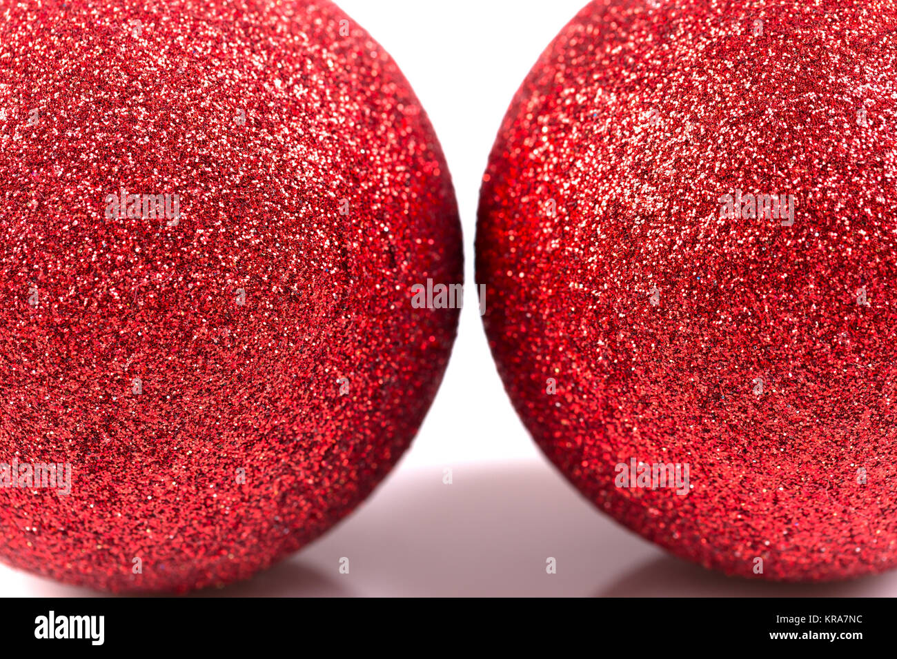 Red christmas balls Stock Photo - Alamy