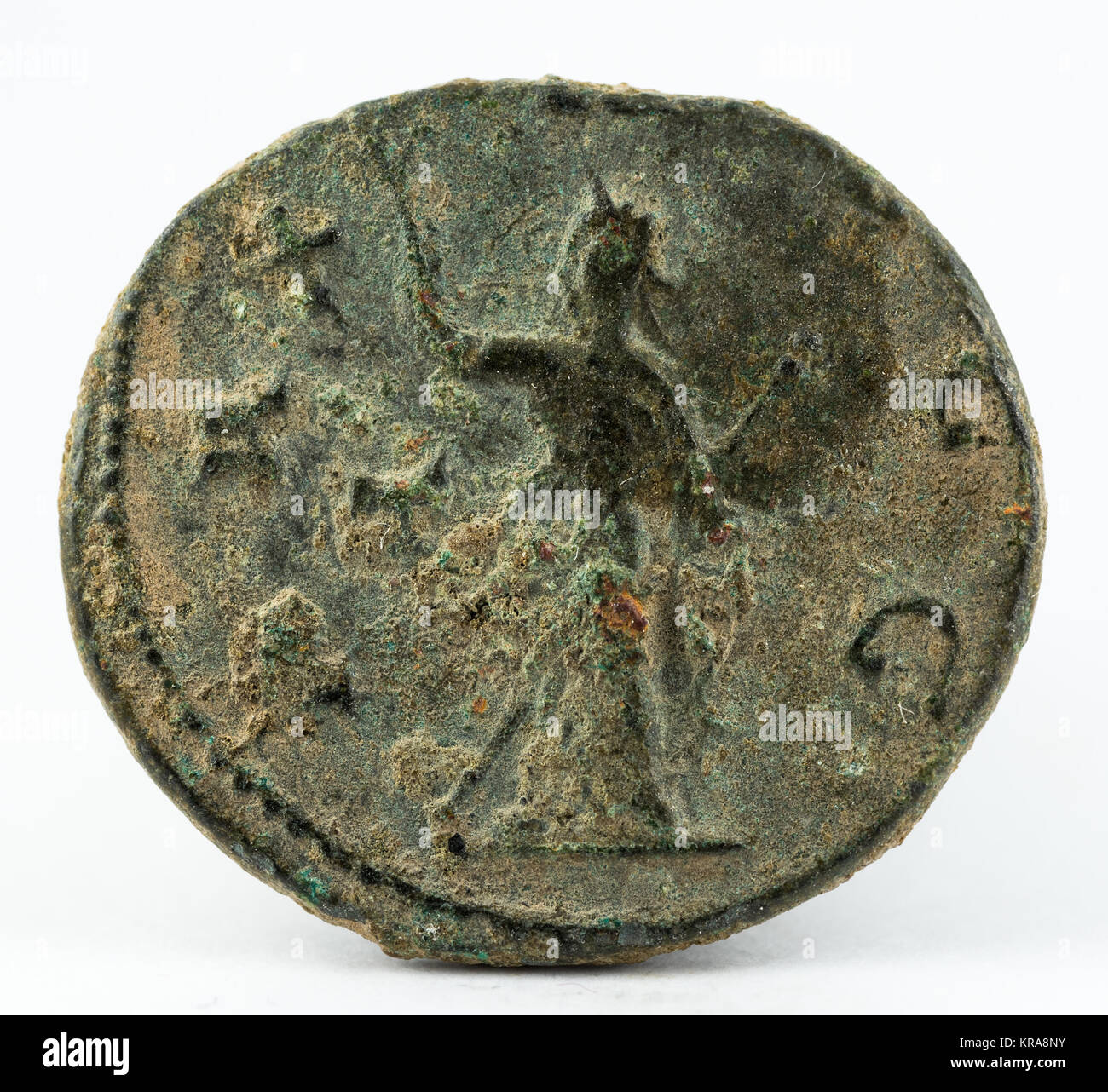 Antoninianus. Ancient Roman copper coin of Emperor Gallienus. Reverse ...