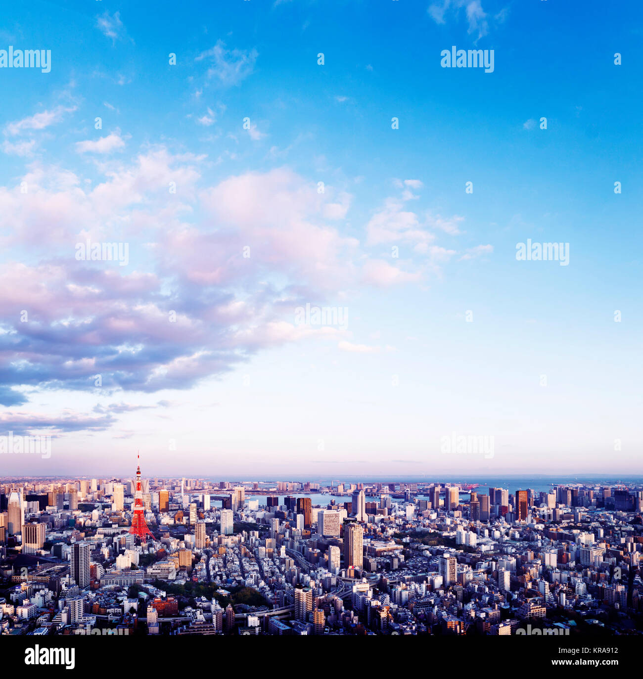 Japan blue tokyo tower hi-res stock photography and images - Alamy