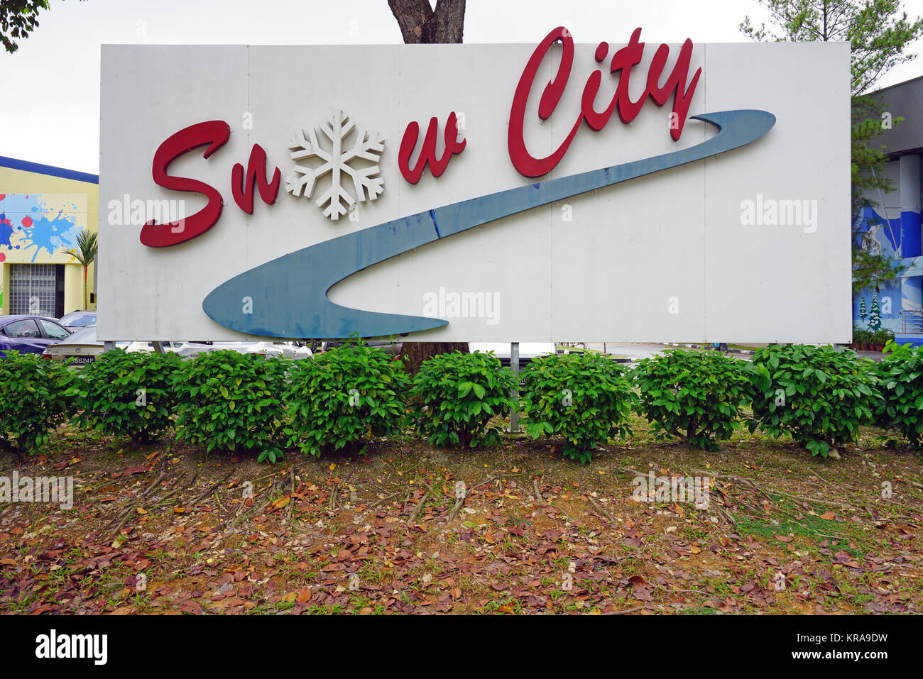 View of Snow City, an indoor snow centre located within the Science ...