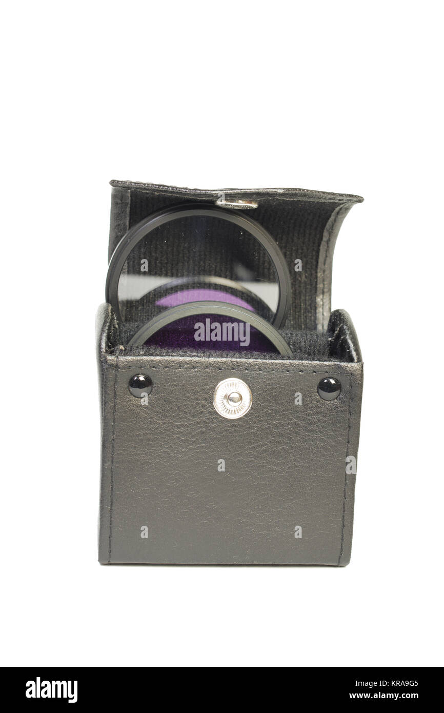 set of light filters for the camera. in box. Isolated Stock Photo - Alamy