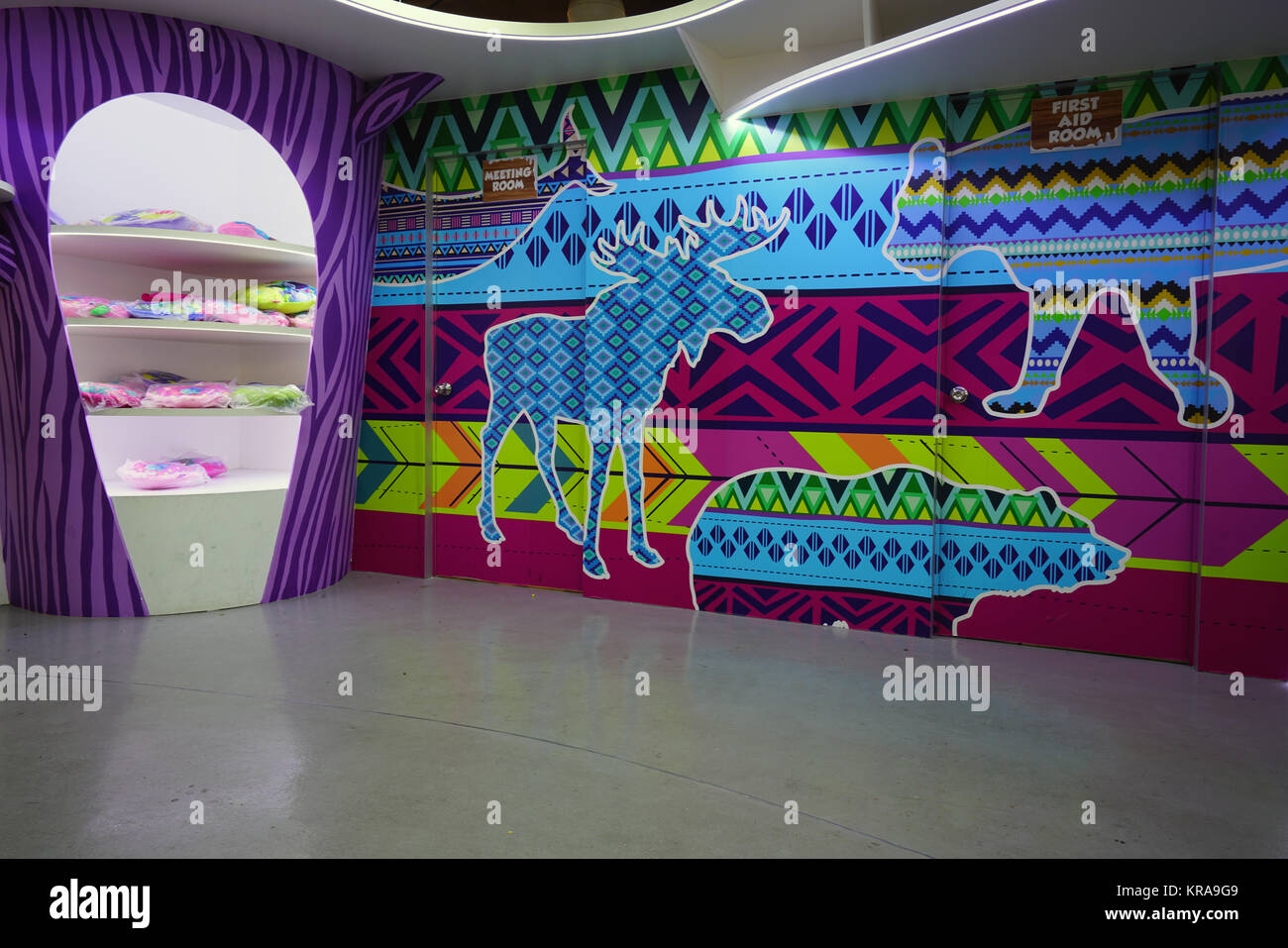 View of Snow City, an indoor snow centre located within the Science ...