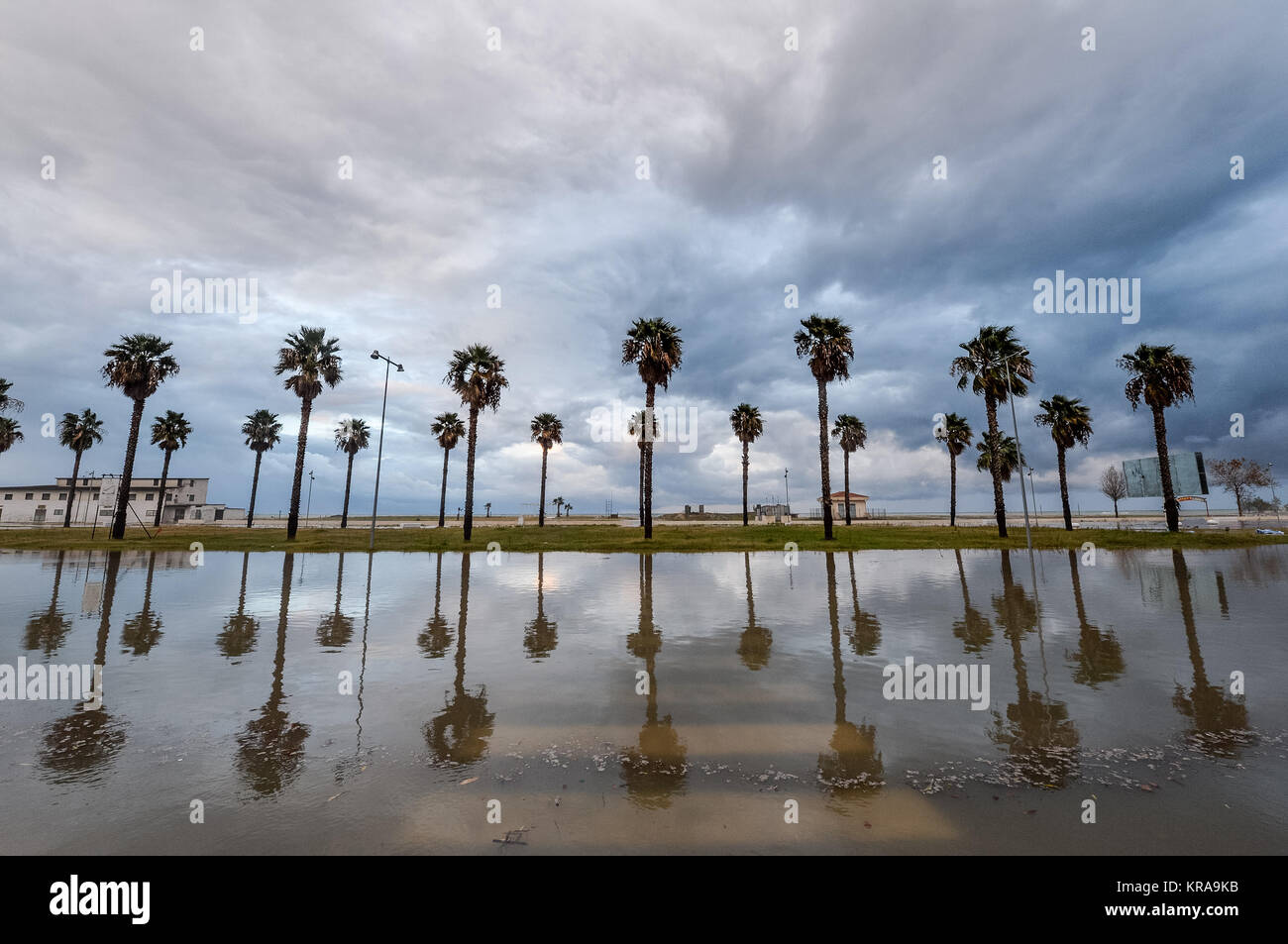 Floods caused by the NUMA cyclone that formed in the Ionian Sea and is ...