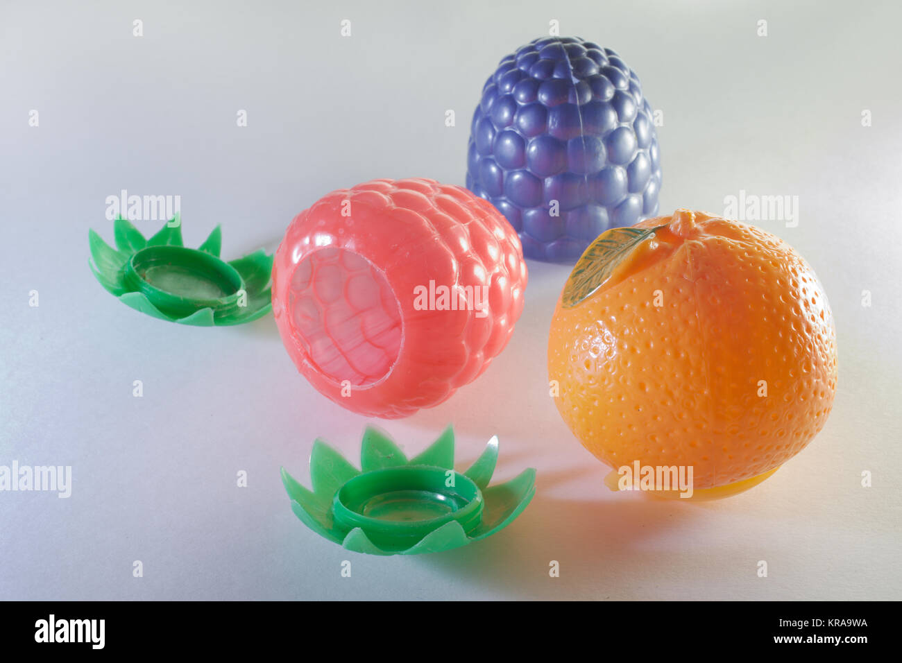 set of children's toy containers in the form of berries and fruits ...