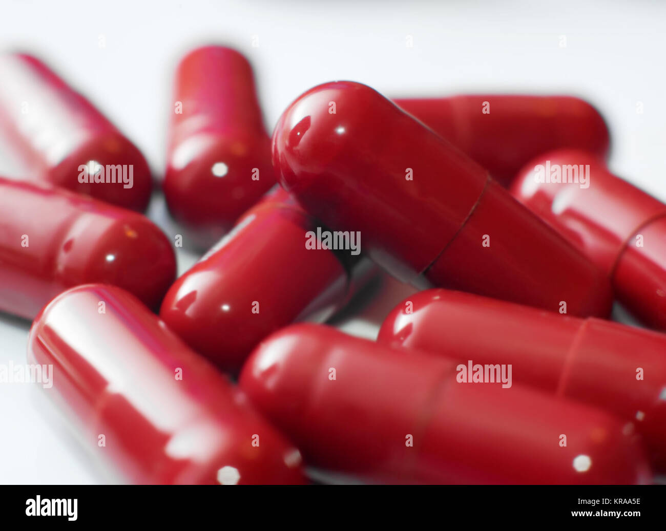 colorful tablets with capsules Stock Photo - Alamy