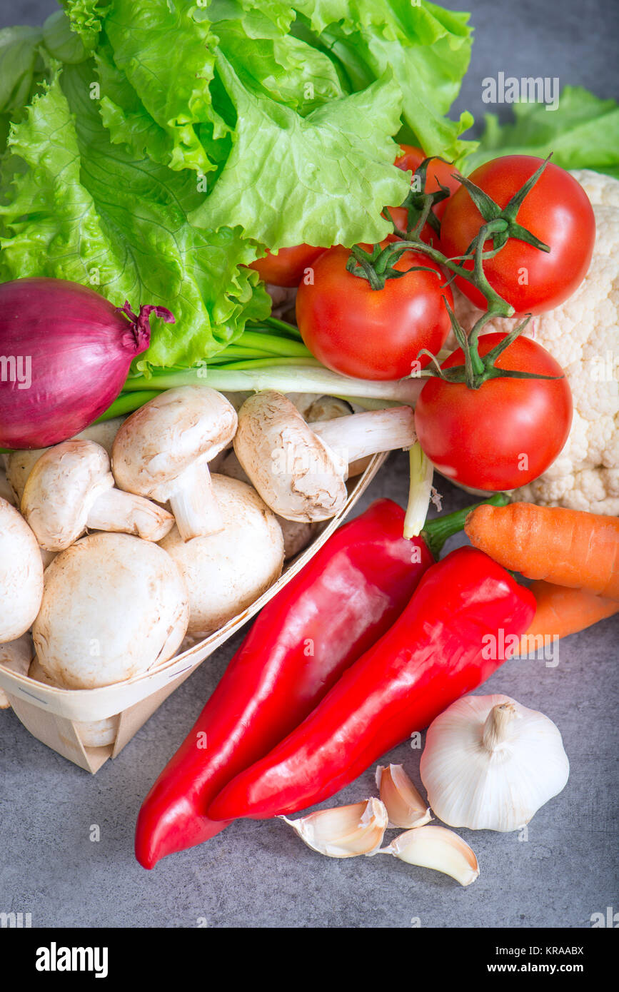 fresh tasty vegetables Stock Photo - Alamy