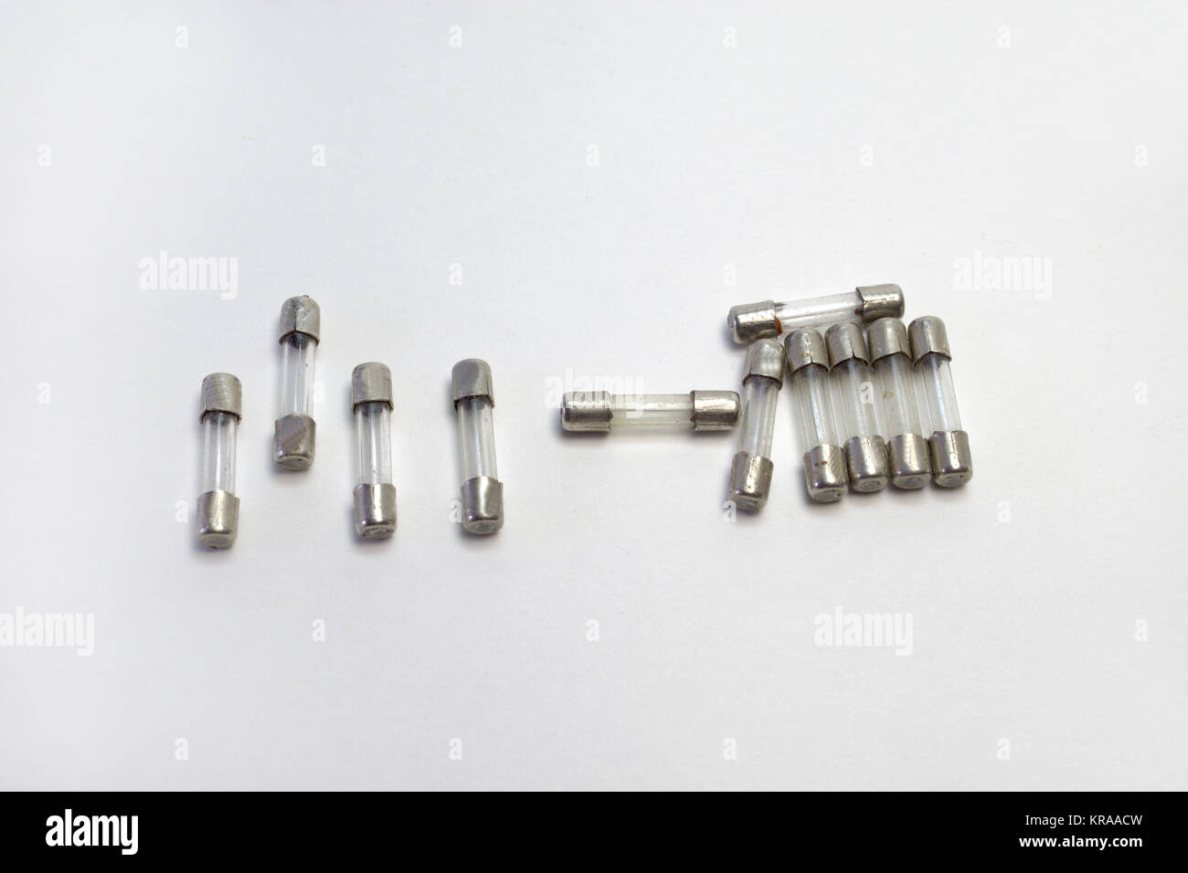 Set of small thermal fuses for inserting into the electronic circuit ...