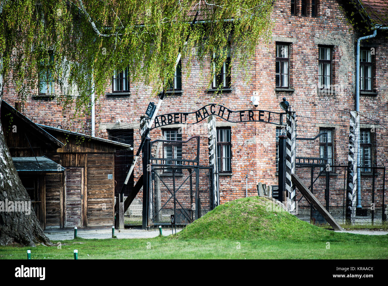 Auschwitz birkenau gates hi-res stock photography and images - Alamy