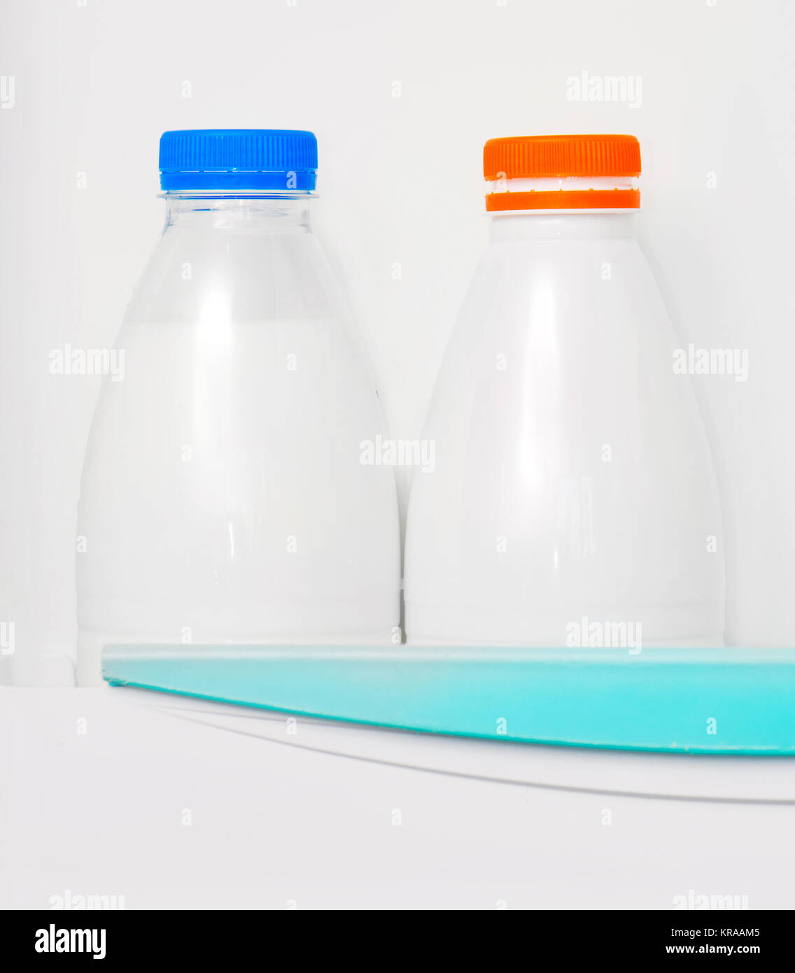 milk in the refrigerator Stock Photo - Alamy