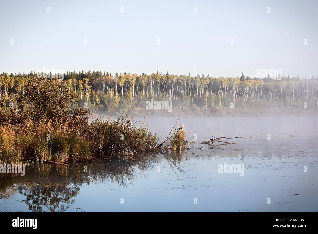 Mist rising off lake hi-res stock photography and images - Alamy