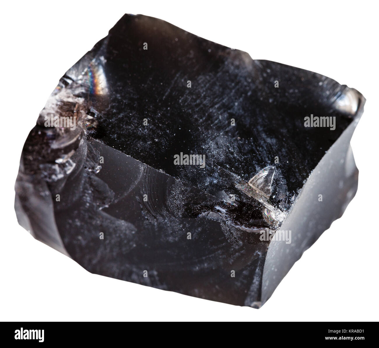 Obsidian igneous rock Cut Out Stock Images & Pictures - Alamy