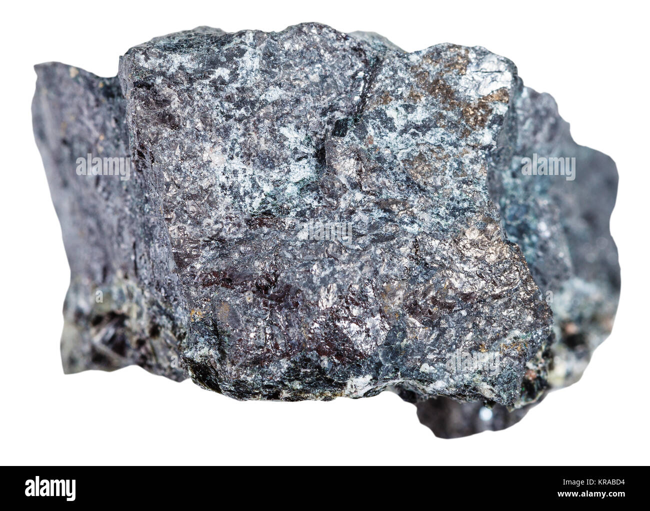 specimen of magnetite ore isolated on white Stock Photo - Alamy