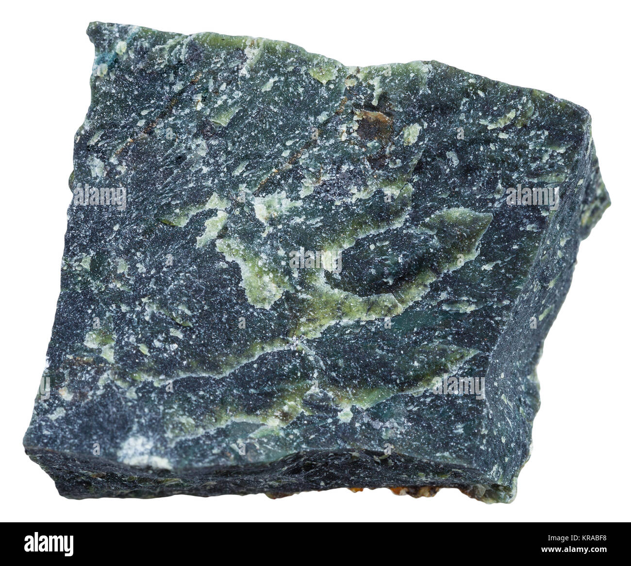 Dunite (olivinite) mineral isolated on white Stock Photo - Alamy