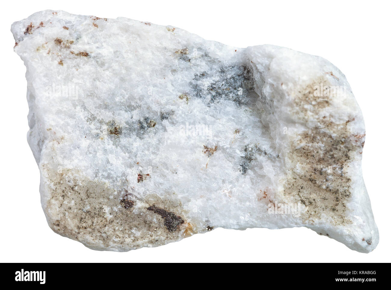 Carbonatite stone isolated on white background Stock Photo - Alamy