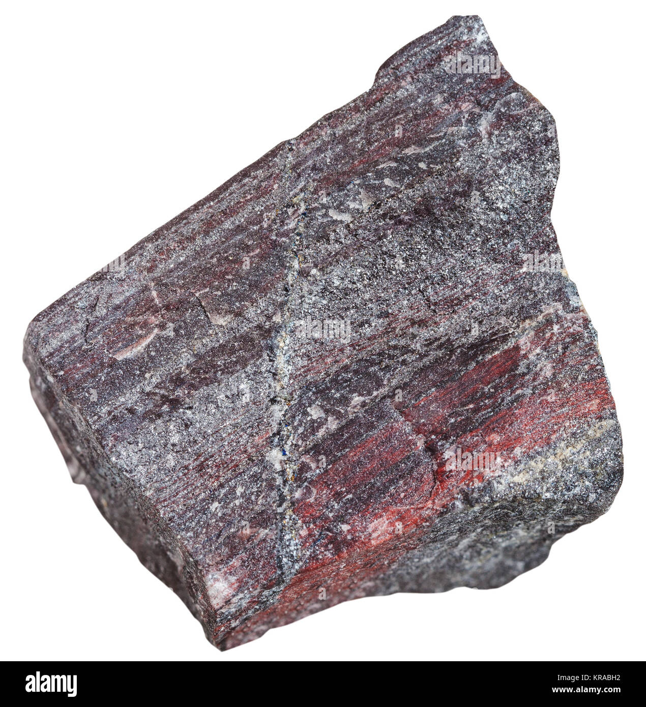 jaspillite (ferruginous quartzite) stone isolated Stock Photo - Alamy
