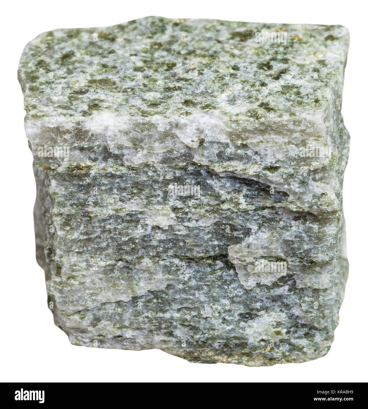 quartz mica schist mineral isolated on white Stock Photo - Alamy