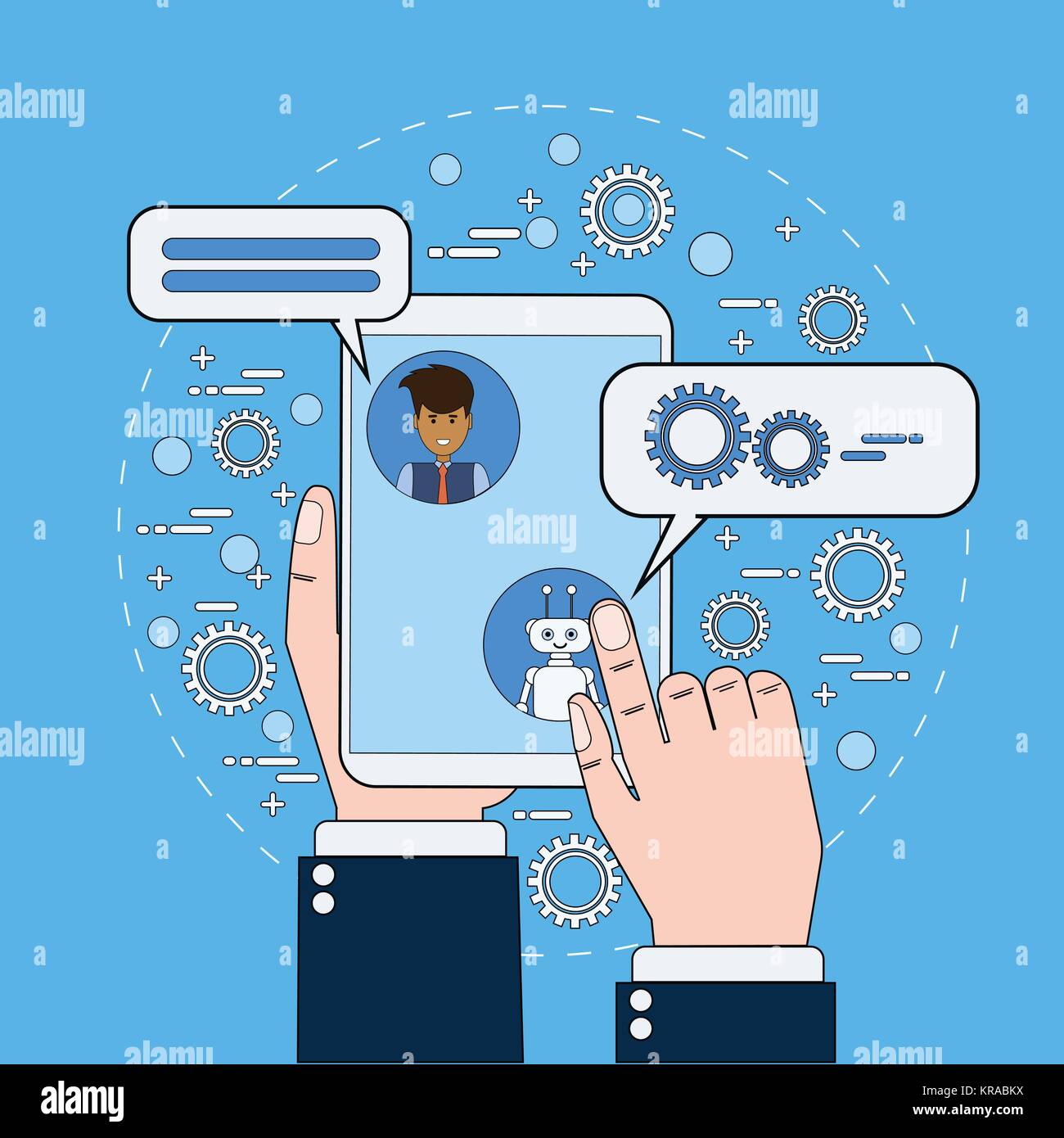 Digital communication Stock Vector Images - Alamy